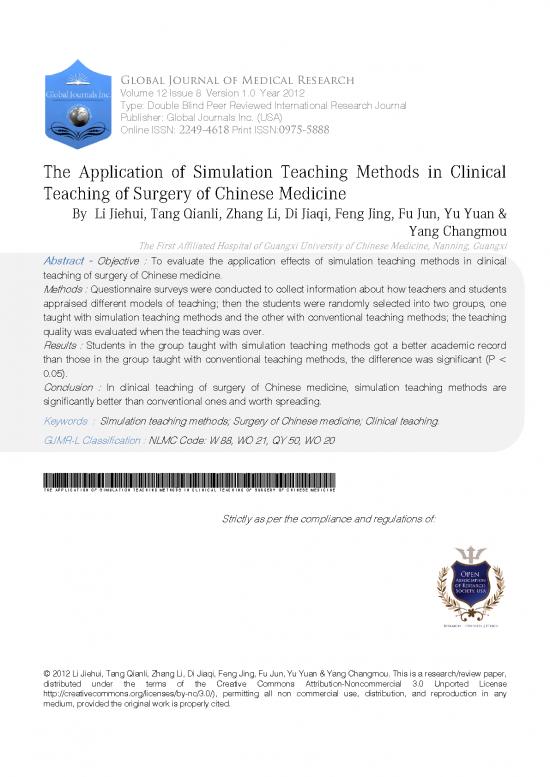 Journal Pdf 90956 1 The Application Of Simulation
