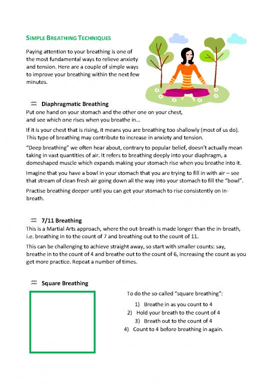 Simple Breathing Techniques