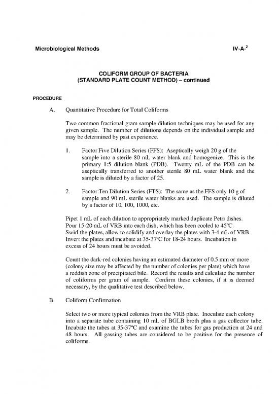 Pour Plate Method Pdf 90753 | Coliform Group Of Bacteria Standard Plate ...