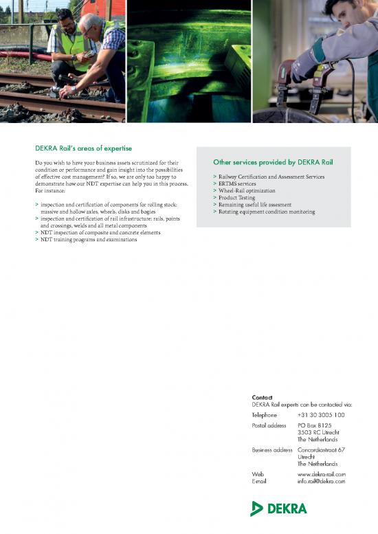 Stock Control Methods Pdf 89592 | Non Destructive Testing Dekra Rail