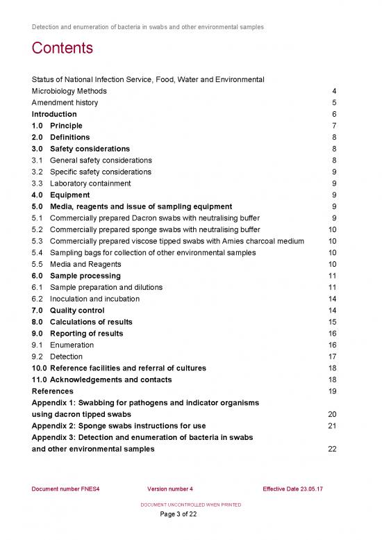 Detection And Enumeration Of Bacteria In Swabs And Other Environmental
