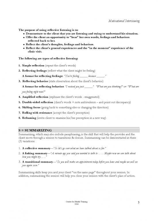 Oars Motivational Interviewing Pdf 90337 ...