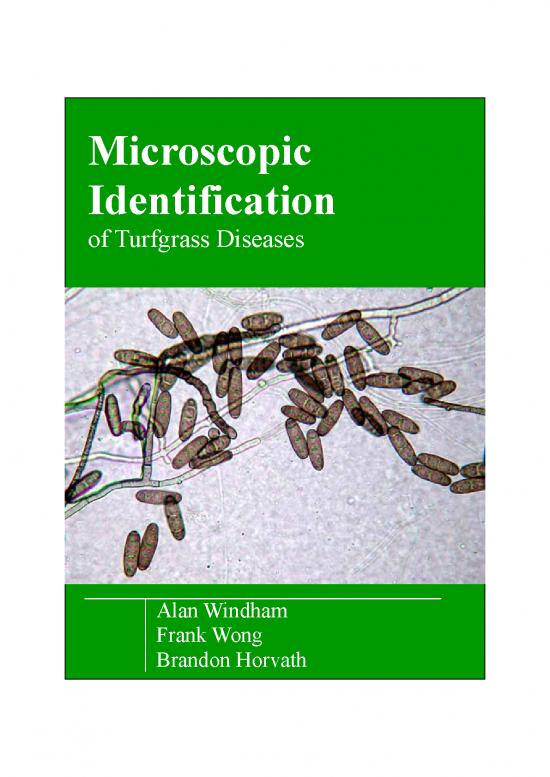Alan Windham Microscopic Identification Of Turfgrass Diseases Stma