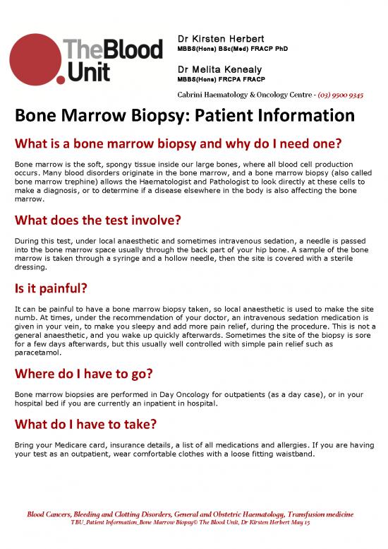 Theory Of Production Pdf 92604 | Tbu Patient Info Tests Bone Marrow Biopsy