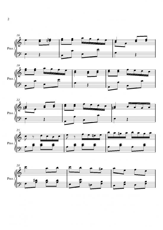 Piano Pdf 94286 | Rondo Alla Turca Turkish March Mozart Full Score