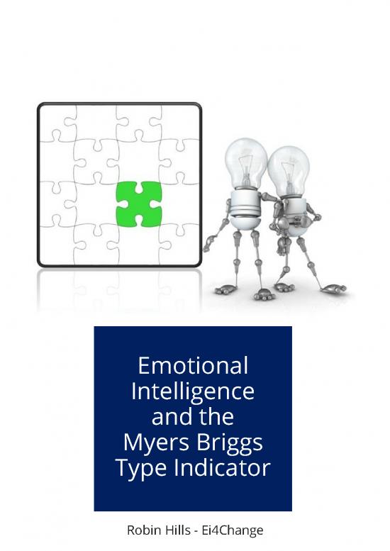 Personality Pdf 96184 | Emotional Intelligence And The Mbti