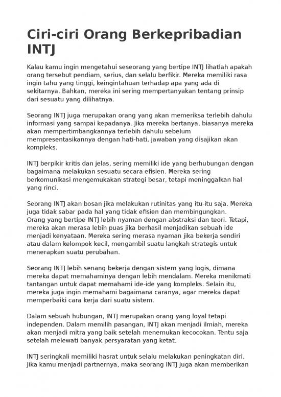 Mbti Pdf 96745 | Doc Intj Mbti