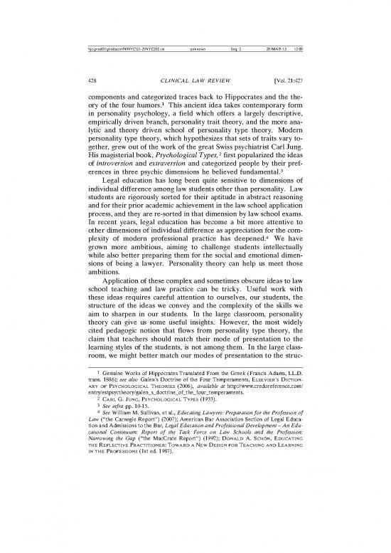 Personality Pdf 97105 | Ian Weinstein Learning And Lawyering Across ...