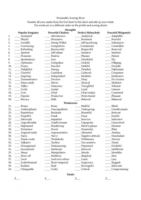 Personality Pdf 96891 | Personality Types