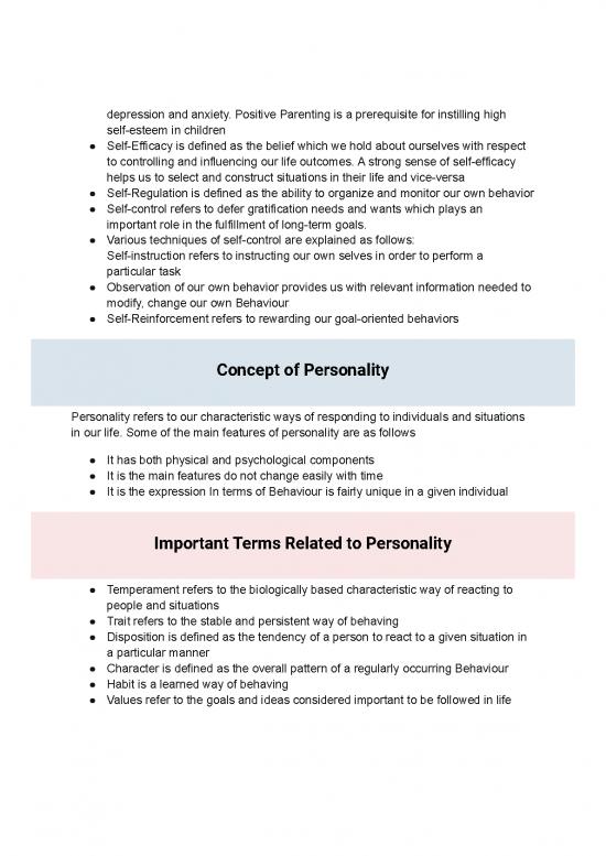 Personality Pdf 96048 | Psychology Class 12 Chapter 2 Notes Pdf