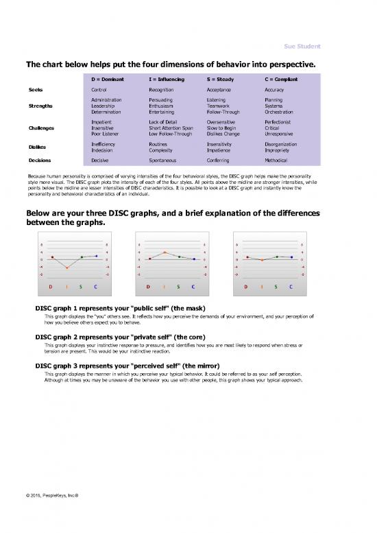 Personality Pdf 96807 | Disc Personality Style (assessment) Report Sample