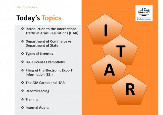 Cfr Pdf 95114 | Itar 101 The Basics
