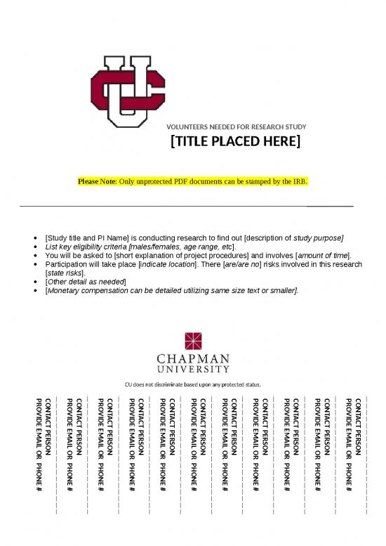 Research Pdf 10421 | Cu Irb Flyer Template | Flyer Template Word
