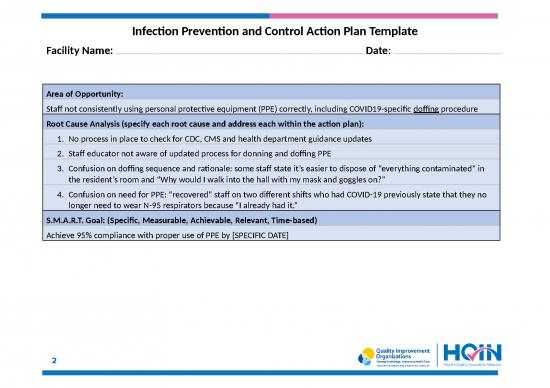 Isolation Precautions Action Plan Template | Flyer Template Word