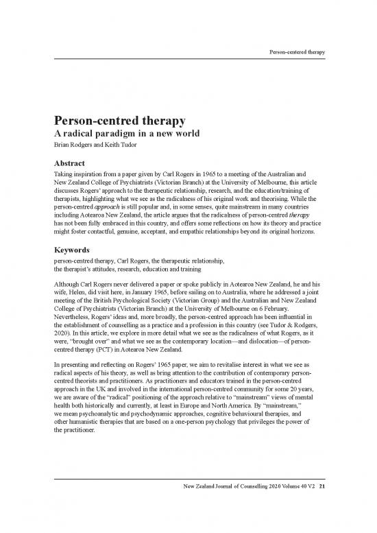 Education Pdf 97175 | 2 Person Centred Therapy