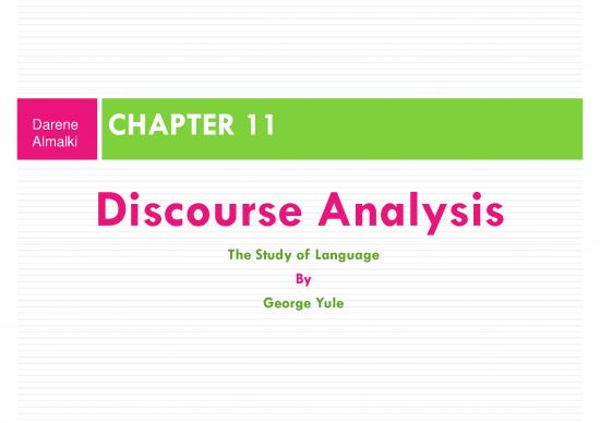 Language Pdf 98516 | Eng 222 Chapter 11 Discourse Analysis