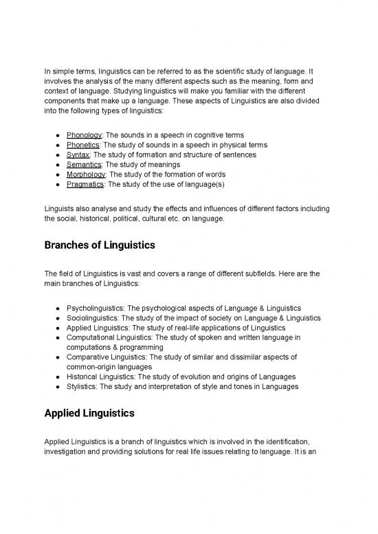 Language Pdf 98633 | Branches Of Linguistics