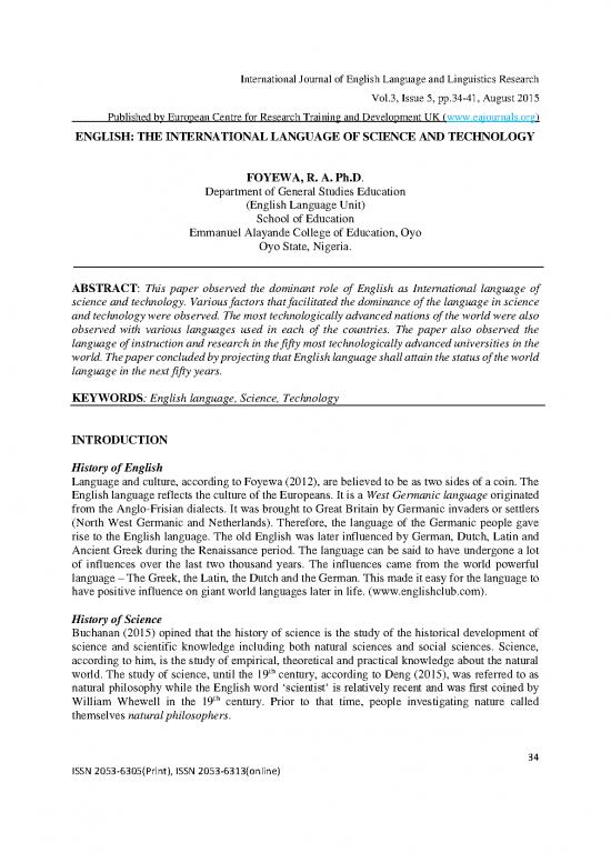 Language Pdf 101423 | English The International Language Of Science And ...