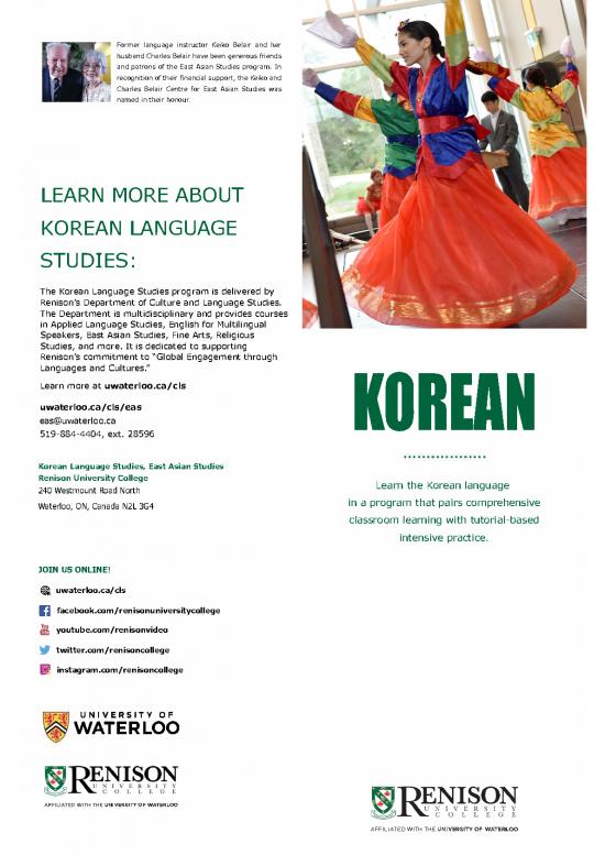 Language Pdf 100486 | Korean Language Brochure