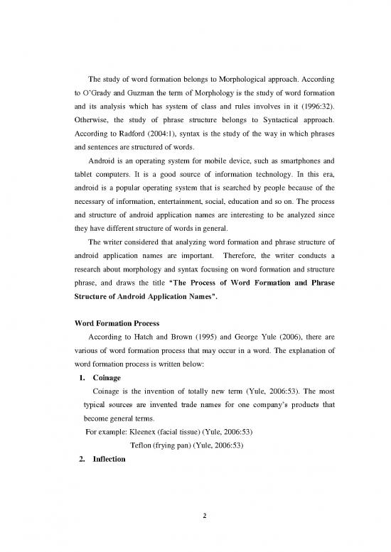144641 En The Process Of Word Formation And Phrase