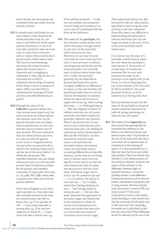 Act Therapy Pdf 101301 | Tense Time Aspect And The Ancient Greek Verb