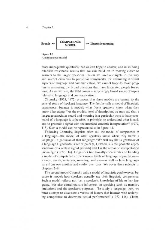 Pdf Language 104405 What Is Linguistics Competence Performance