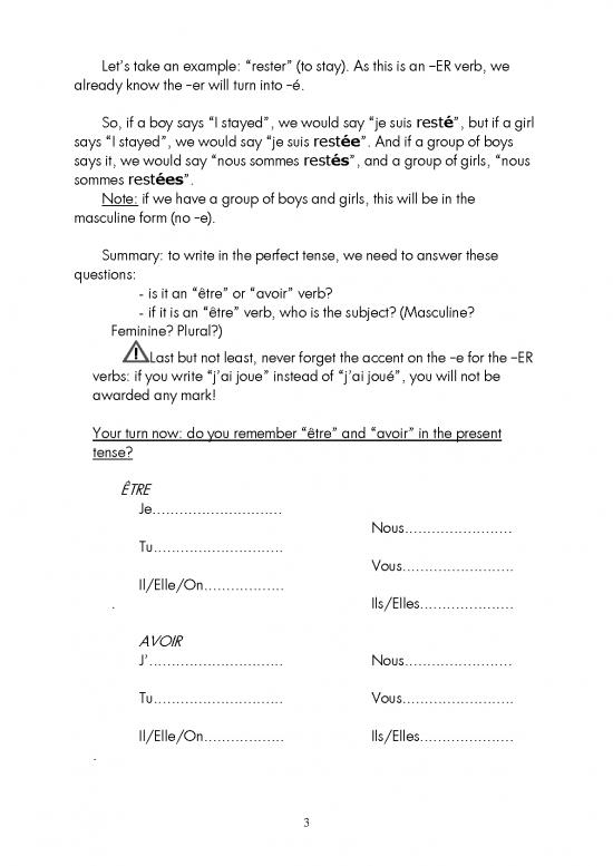 Tenses In French Pdf 102612 | French Verbs