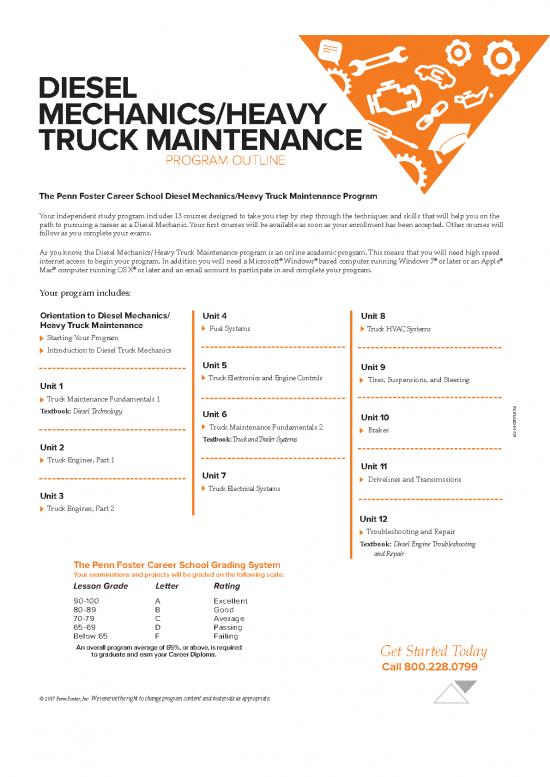 Diesel Pdf 107028 | Diesel Mechanics Outline