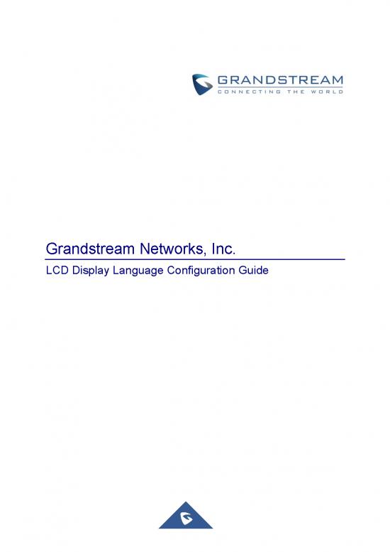 Lcd Display Language Configuration Guide Lcd Display Language Configuration Guide