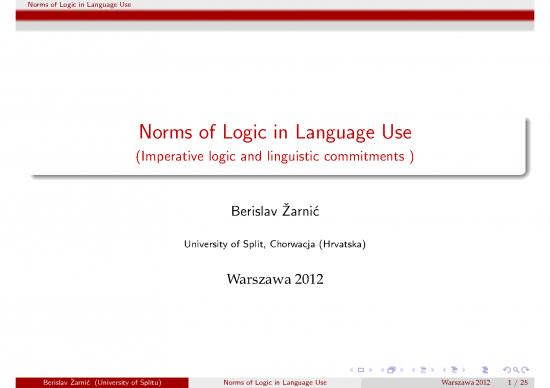 Pdf Language 104790 | Logic Language Norms Presentation