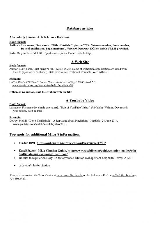Mother Tongue Amy Tan Pdf 105605 | Mla 8 Quick Sheet12 916
