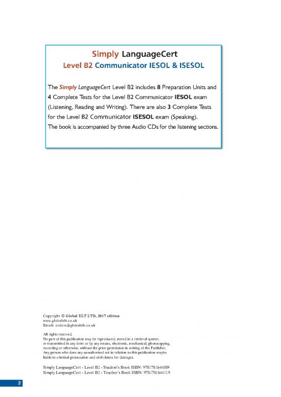 Act Therapy Pdf 104957 | Simply Languagecert Level B2 Sample Pages Student