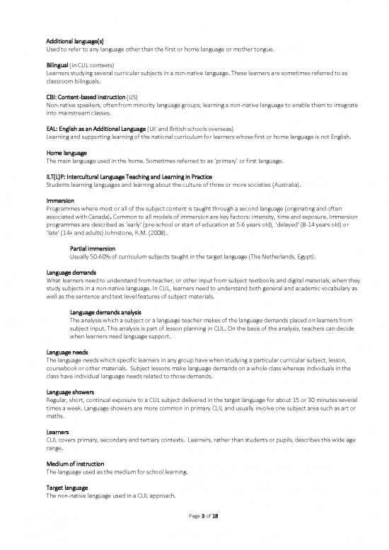 Pdf Language 104823 | 22194 Tkt Clil Glossary Document