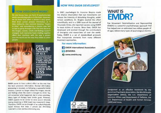 Emdr Pdf 108313 | Emdria Brochure On How Emdr Works