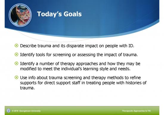 Learning Pdf 107724 | Therapeutic Approaches To Trauma Informed Care