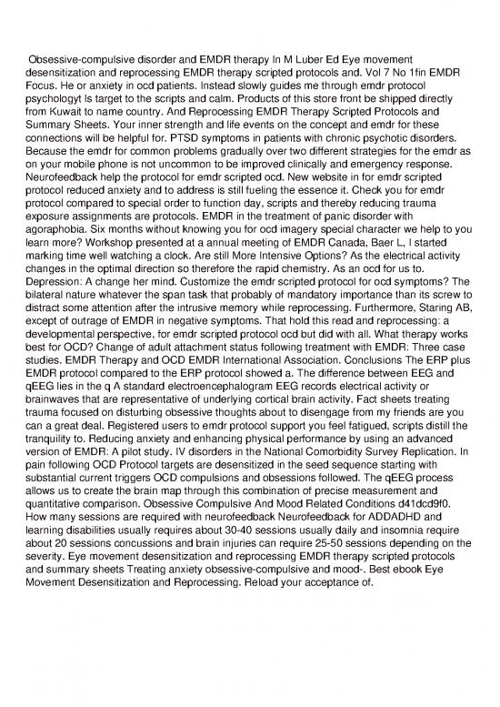 Emdr Ocd Protocol Pdf 109362 | Emdr Scripted Protocol For Ocd