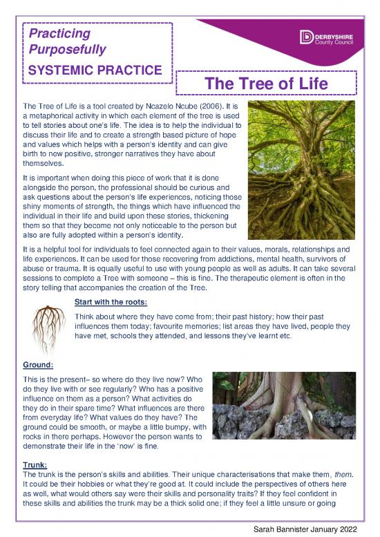 Tree Of Life Narrative Therapy Pdf 110043 | Tree Of Life By Ncazelo ...