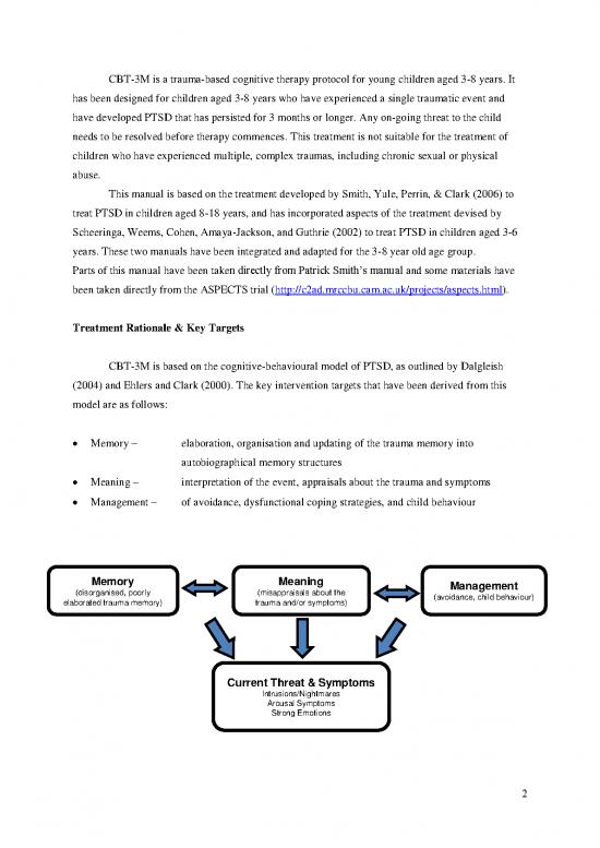 Cbt For Ptsd Manual Pdf 109960 | Cbt 3m Manual 1