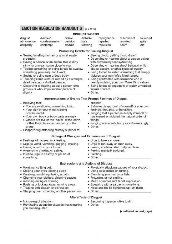 11 Emotion Regulation Handout