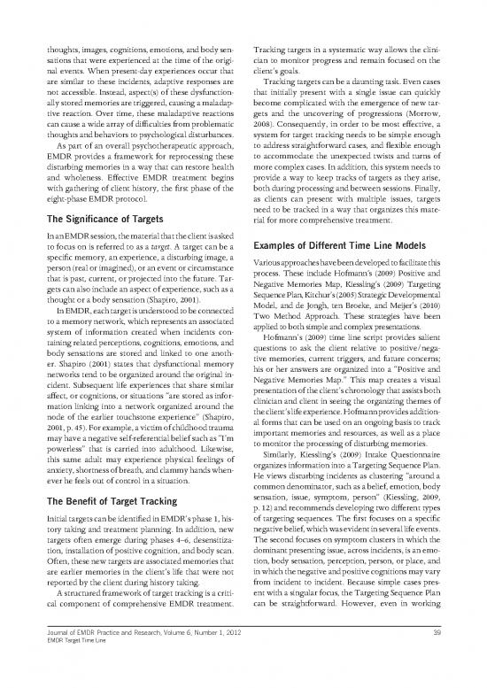 Emdr Treatment Plan Pdf 110306 | Emdr Target Sequence Plans