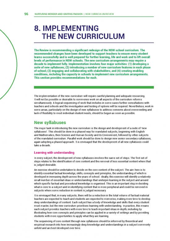 Learning Pdf 112506 | 8 Implementing The New Curriculum