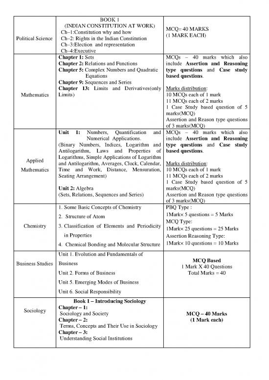 Units Of Measurement Pdf 114011 Blueprint And Syllabus Class Xi Unit
