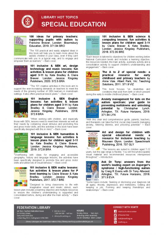 Hot Topics Special Education October 2021