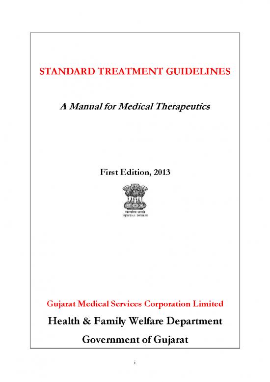 Standard Treatment Guidelines