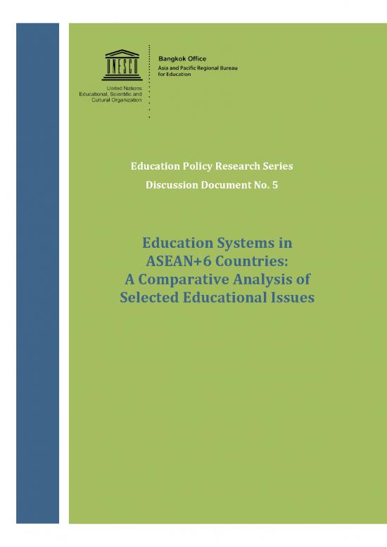 Unesco Education Systems In Asia Comparative Analysis 2014 Unesco Education Systems In Asia Comparative Analysis 2014
