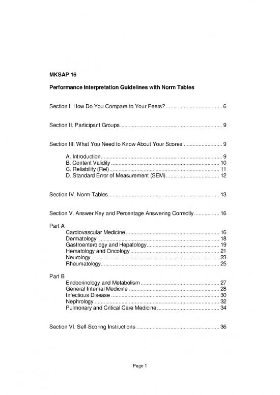 Mksap Internal Medicine Pdf 116201 | Mksap 16 Performance ...
