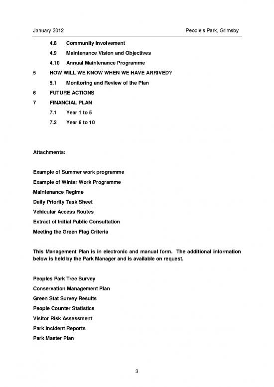 Matrix Pdf 115597 | Peoples Park Management Plan