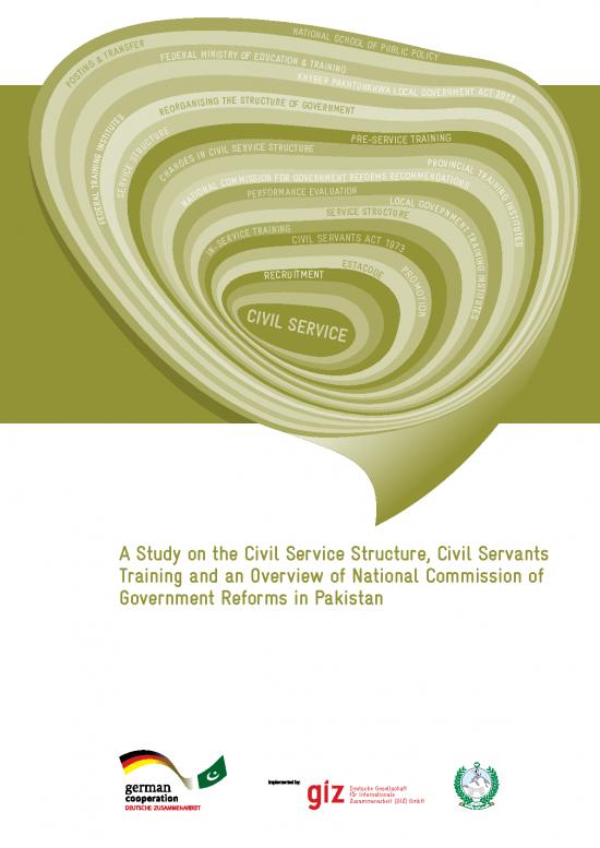 A Study On The Civil Service Structure Civil Servants Training And An ...