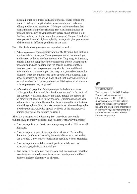 Official Sat Study Guide About Reading Test