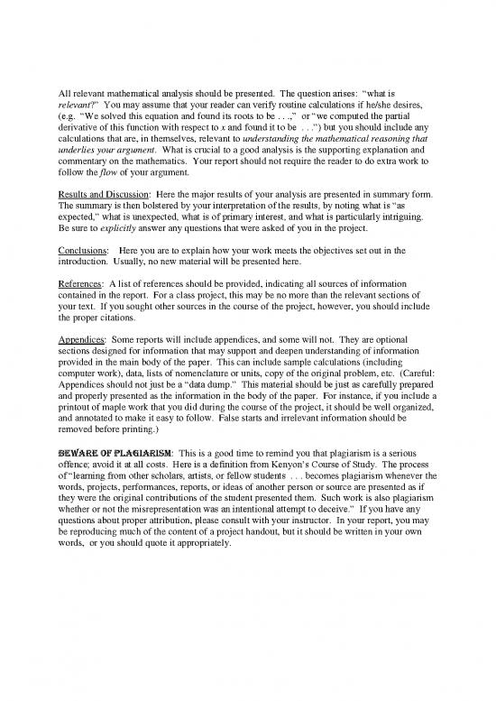 Report Pdf 119762 | Writing A Formal Mathematical Report